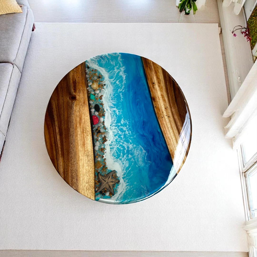Buy Custom Epoxy Ocean Tables in USA | Vedant Artisans